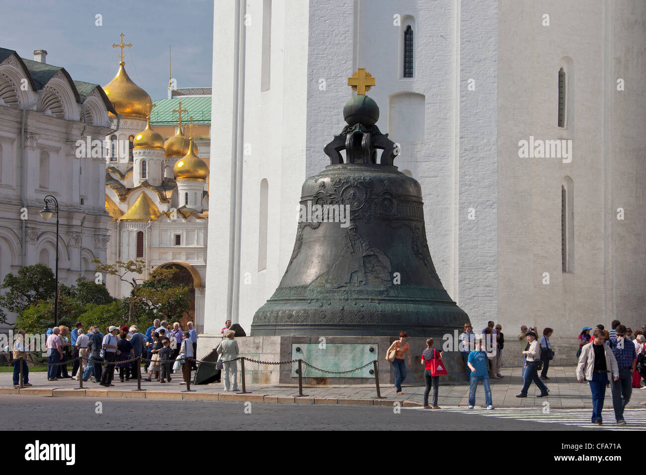Russia, Europe, Moscow, City Kremlin, Tsar Bell, bell, broken, tourists ...