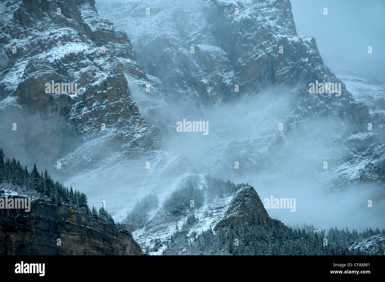 Banff, national park, Alberta, Canada, mountains, winter Stock Photo ...