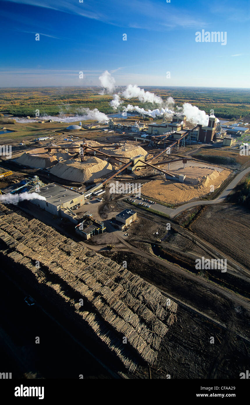 Pulp mill aerial view hi-res stock photography and images - Alamy