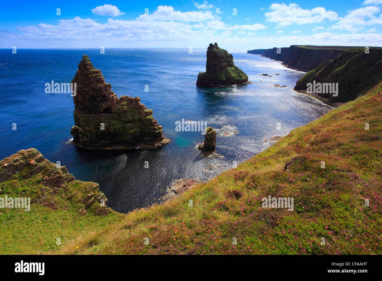 Dunksansby Head, cliff formations, Great Britain, Highland, highlands ...