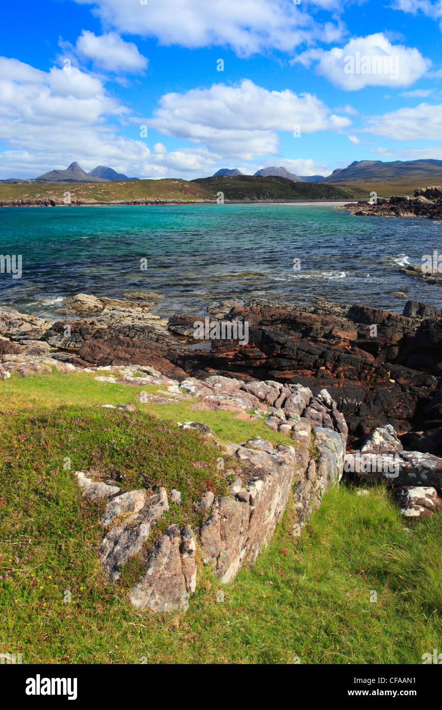 Achiltibuie, Achnahaid Bay, bay, Coigach, Coigach peninsula, dune ...