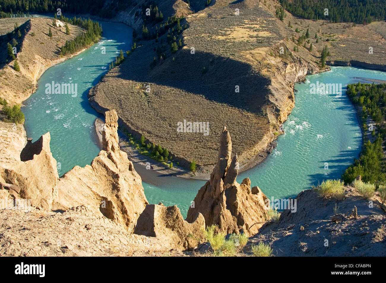 The Chilcotin River and surrounding Grasslands, british columbia ...
