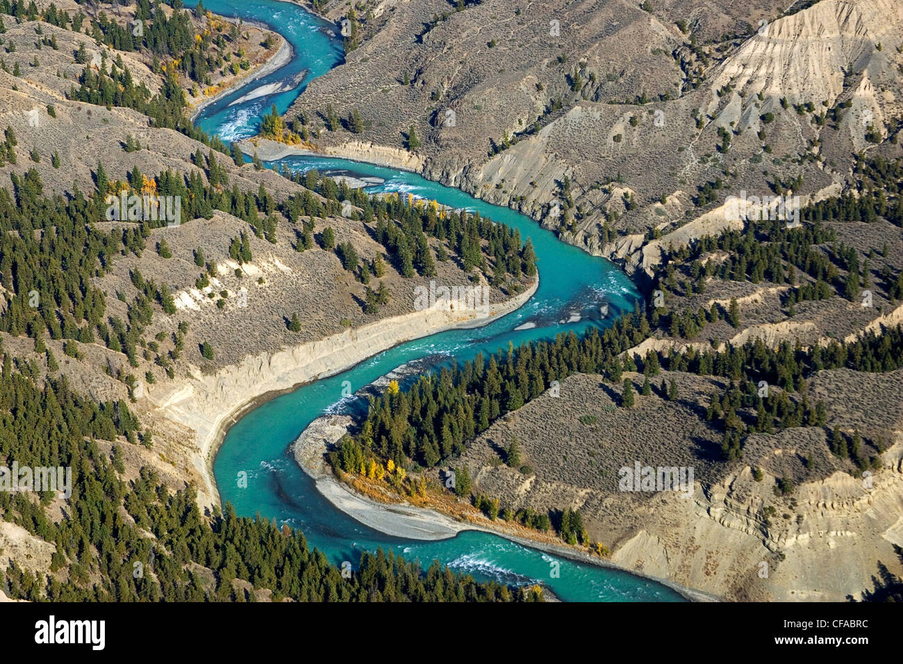 The Chilcotin River and surrounding Grasslands, British Columbia ...
