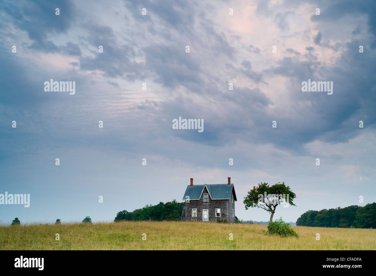 Abandoned farmstead near Barrow Bay, Bruce Peninsula, Ontario, Canada ...