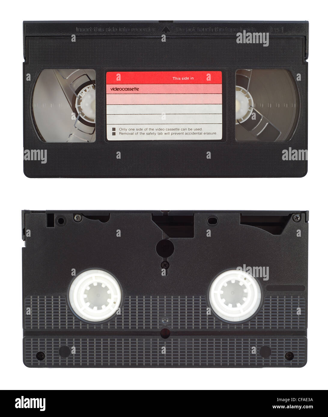 Video tape - isolated on white background Stock Photo - Alamy