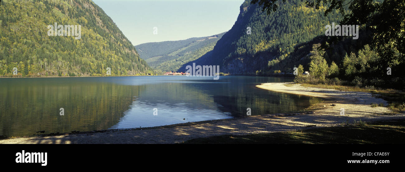 Three Valley Lake view rest site Highway # Stock Photo - Alamy