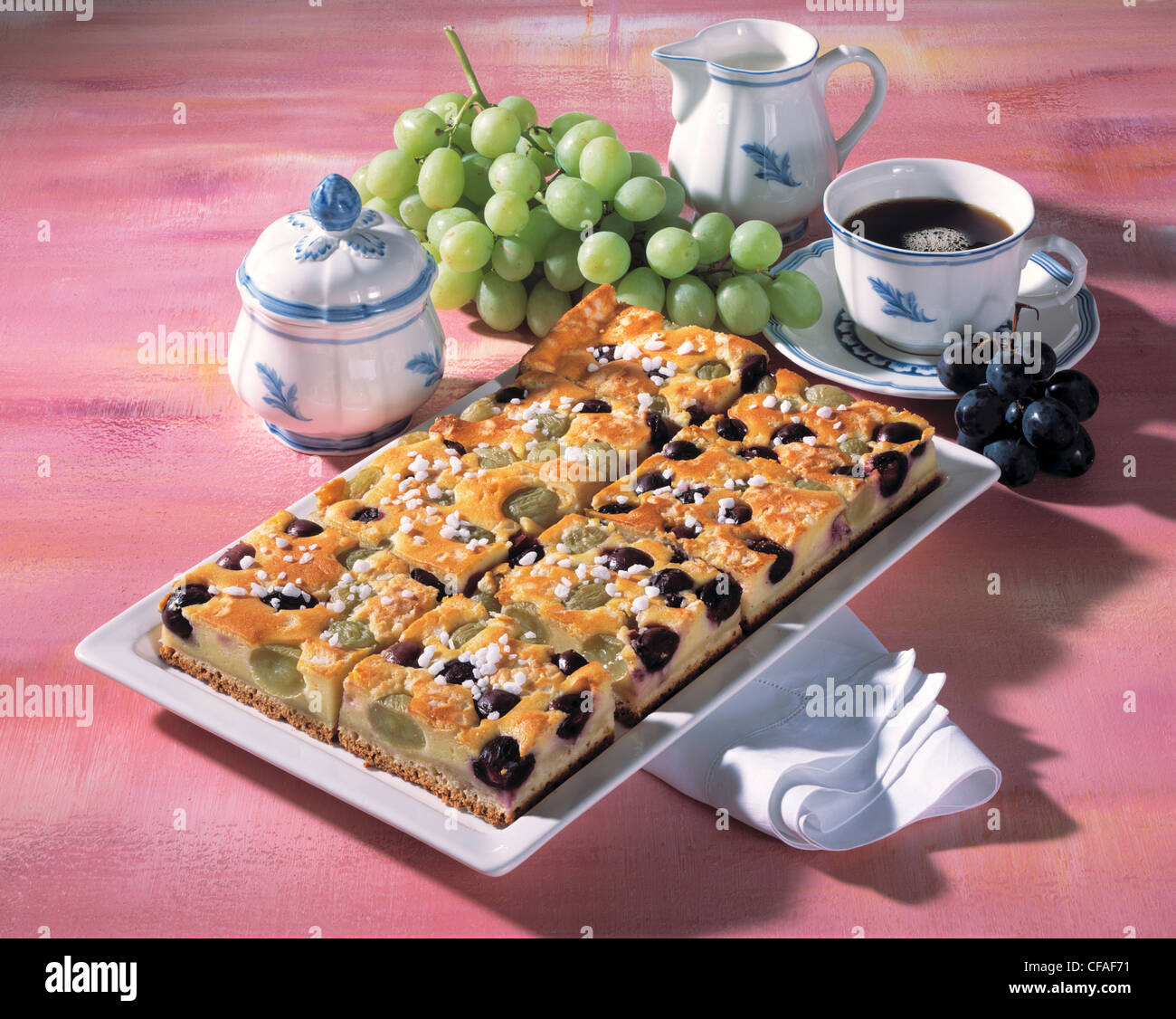 Grape curd cake Stock Photo - Alamy