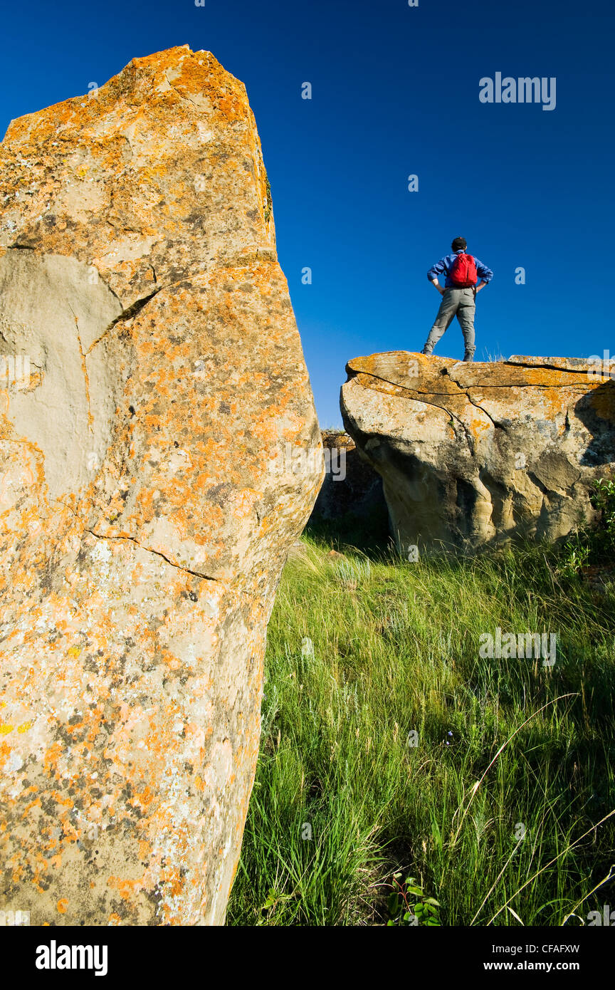 Souris River Valley near Roche Percee, Saskatchewan, Canada Stock Photo ...