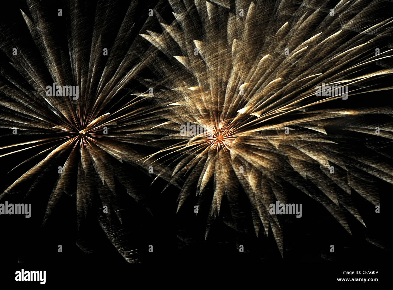 Fireworks, colorful, pyrotechnics, light, rays, beams, at night Stock ...