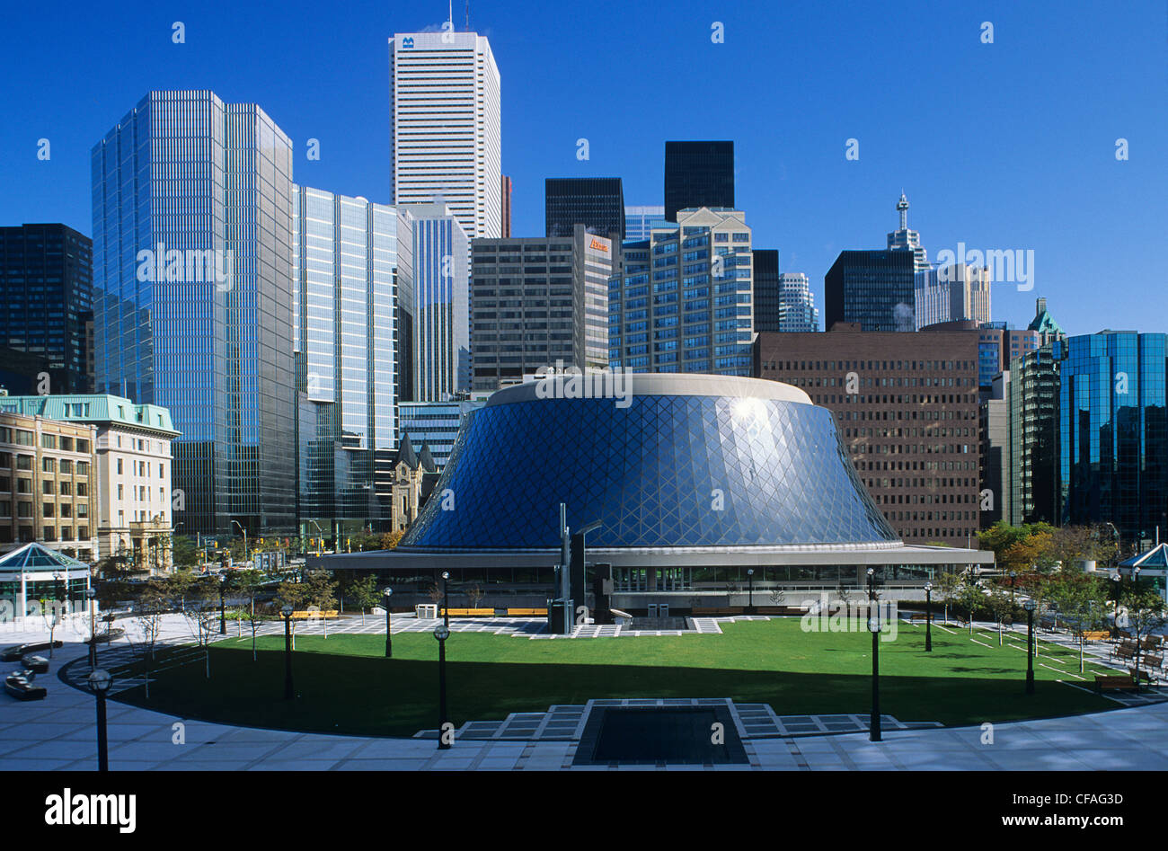View of Downtown from metro centre, Toronto Ontario, Canada Stock Photo ...