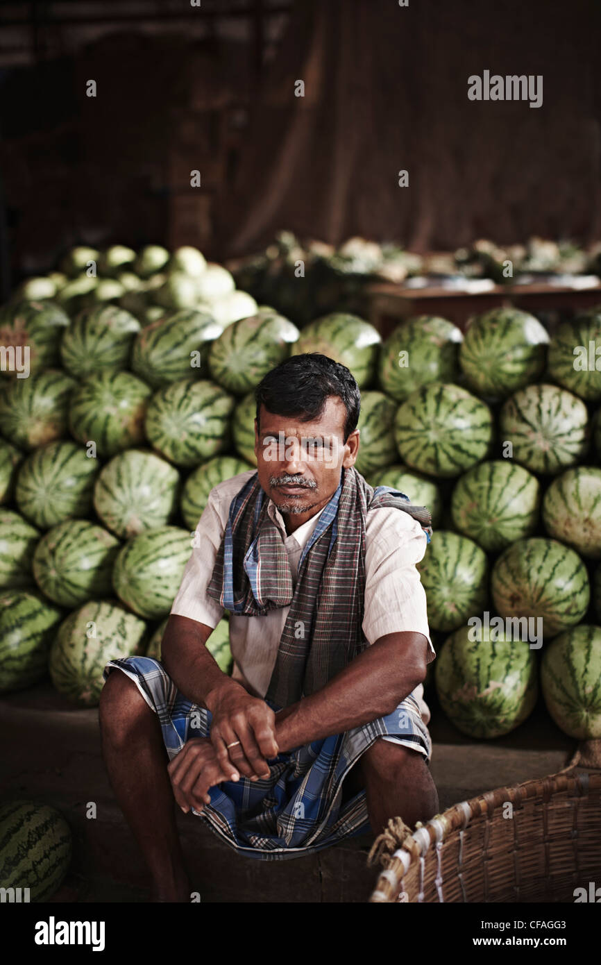 Watermelons seller india hi-res stock photography and images - Alamy