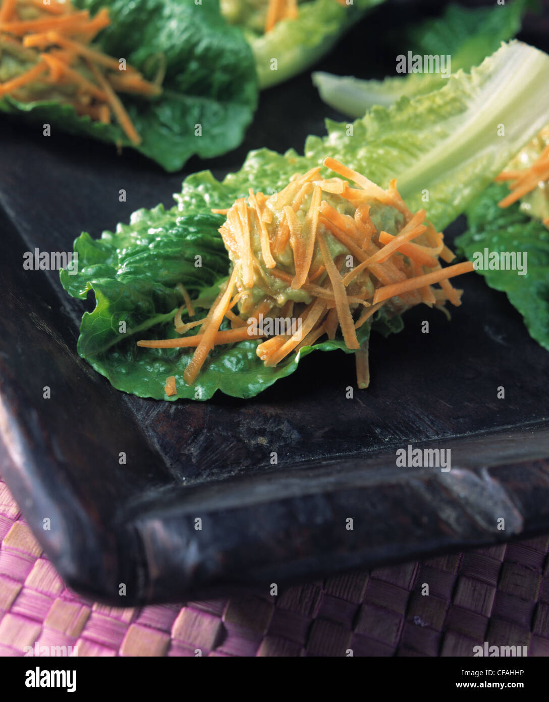 Avocado balls with salad - Ghana Stock Photo - Alamy