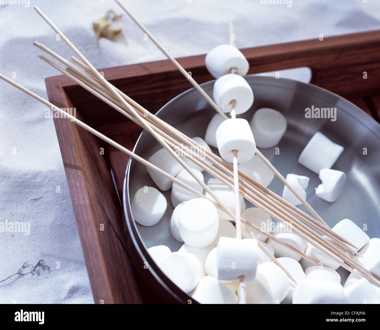 Still: marshmallows on a spit Stock Photo - Alamy