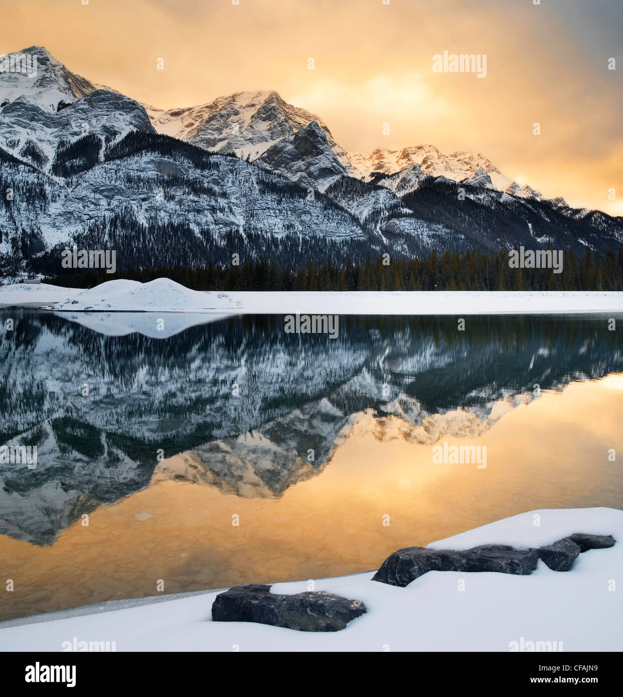 Goat Pond and the Goat Range - Spray Valley Provincial Park, Alberta ...