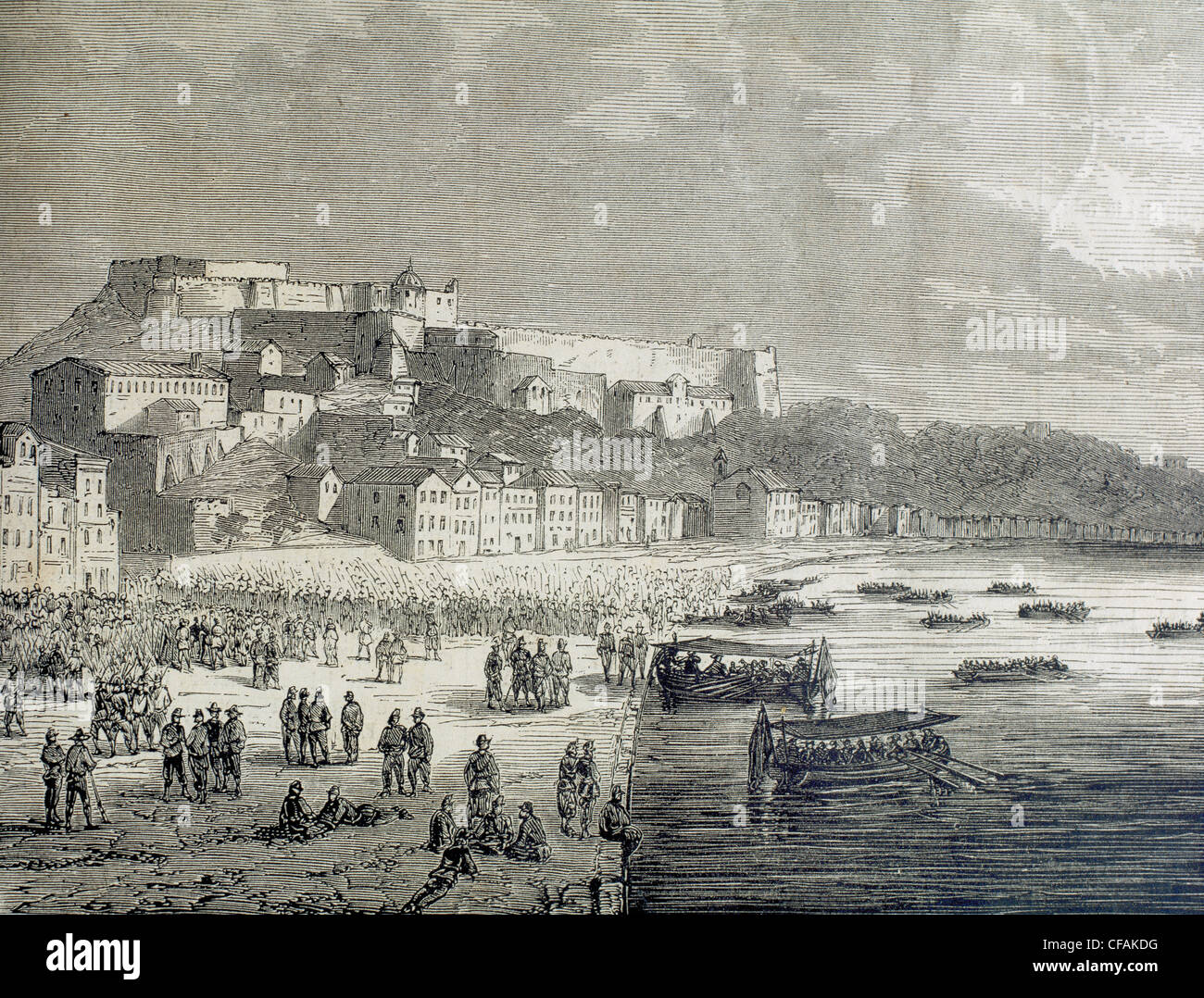 Italian unification (1859-1924). Conquest of Sicily (1860 Stock Photo ...