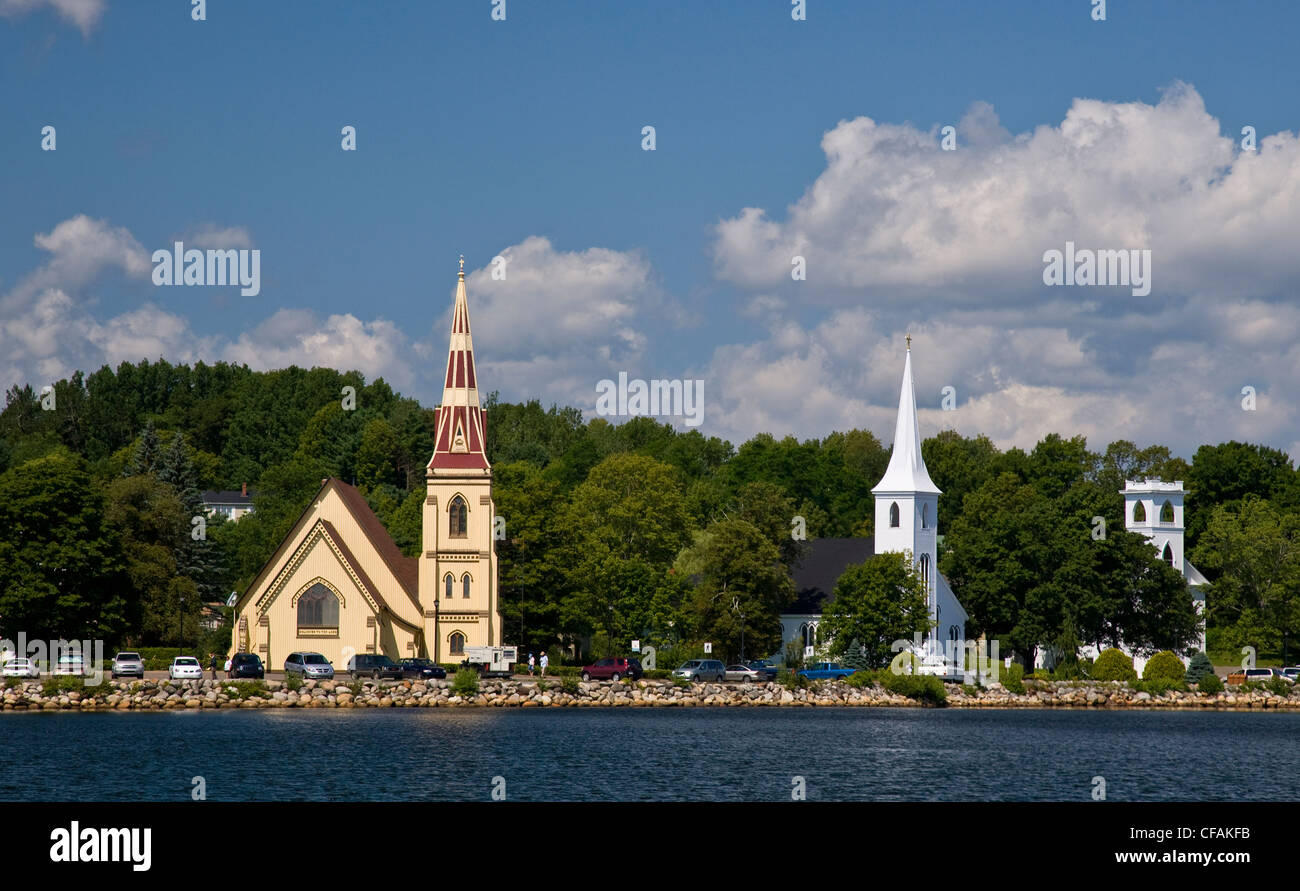 Three churches at Mahone Bay, Nova Scotia, Canada Stock Photo - Alamy