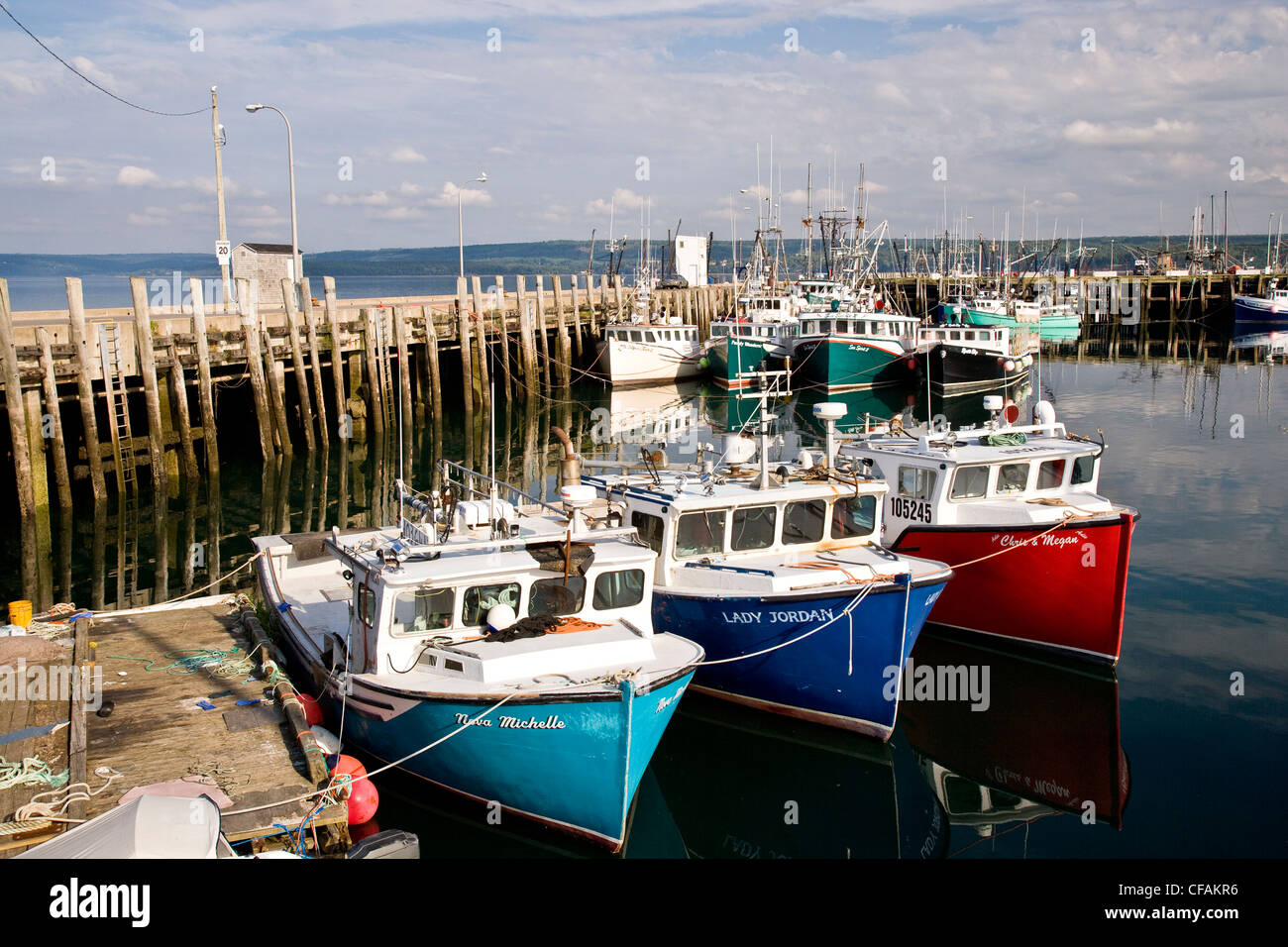 Scallop Fleet fisherman's wharf one North Stock Photo - Alamy