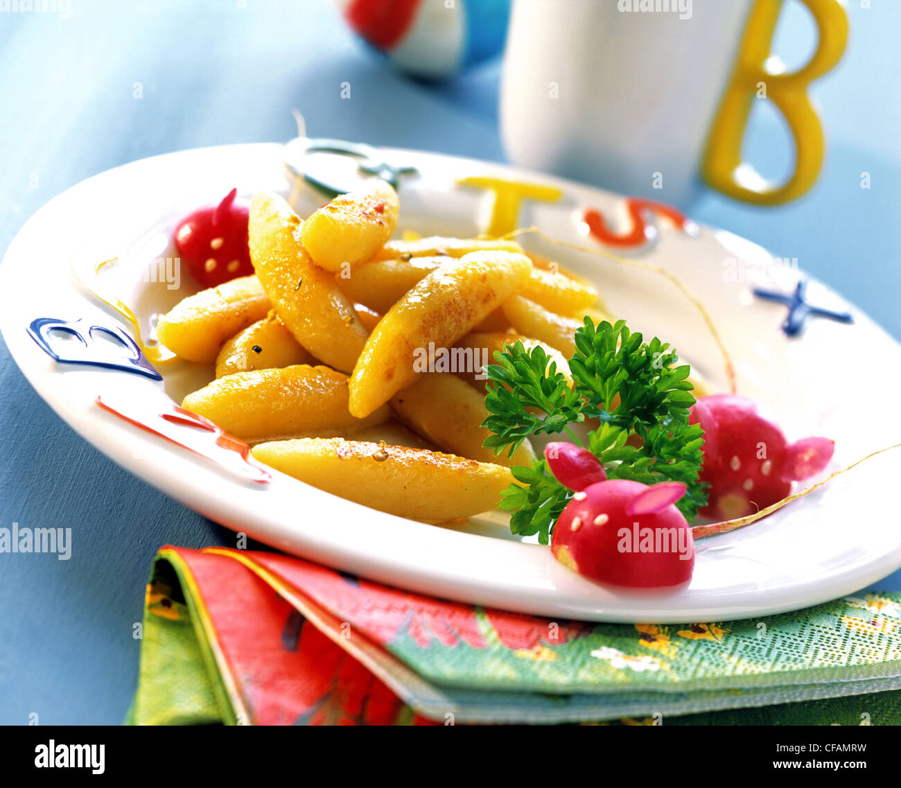 Fresh potato and choux pastry shapes Stock Photo - Alamy
