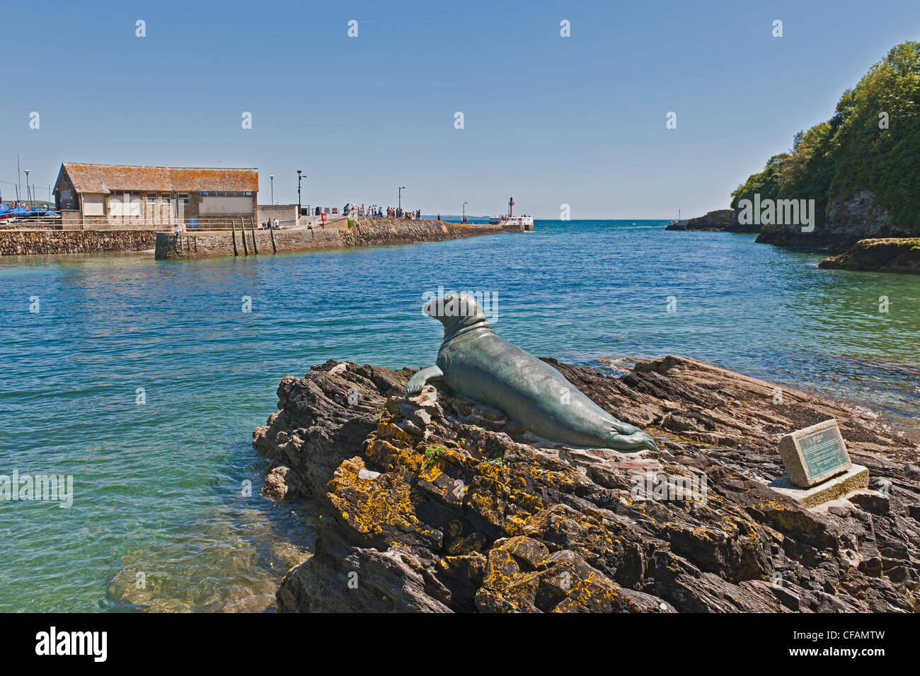 BANJO PIER, EAST LOOE, LOOE, CORNWALL, GREAT BRITAIN, UK Stock Photo ...
