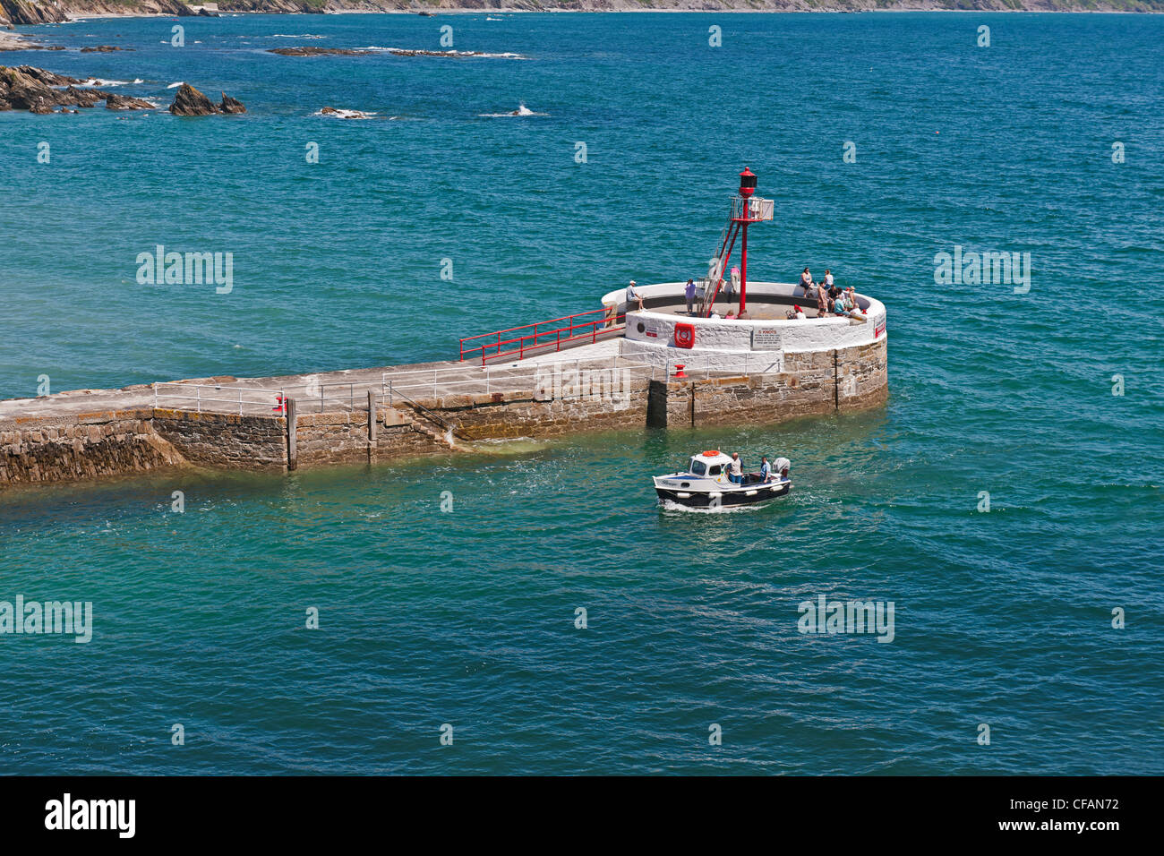 BANJO PIER, EAST LOOE, LOOE, CORNWALL, GREAT BRITAIN, UK Stock Photo ...