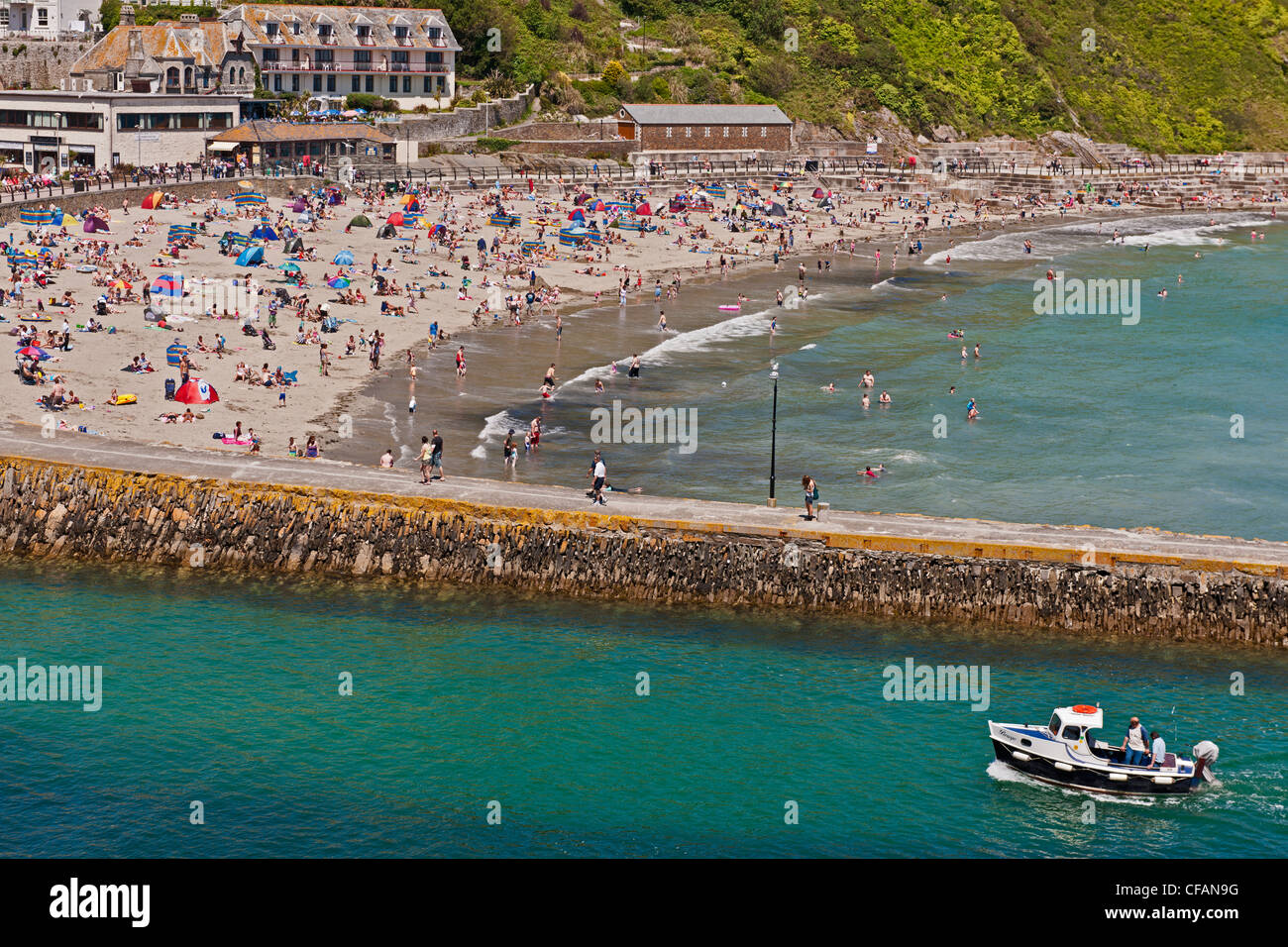 Banjo pier looe cornwall uk hi-res stock photography and images - Alamy