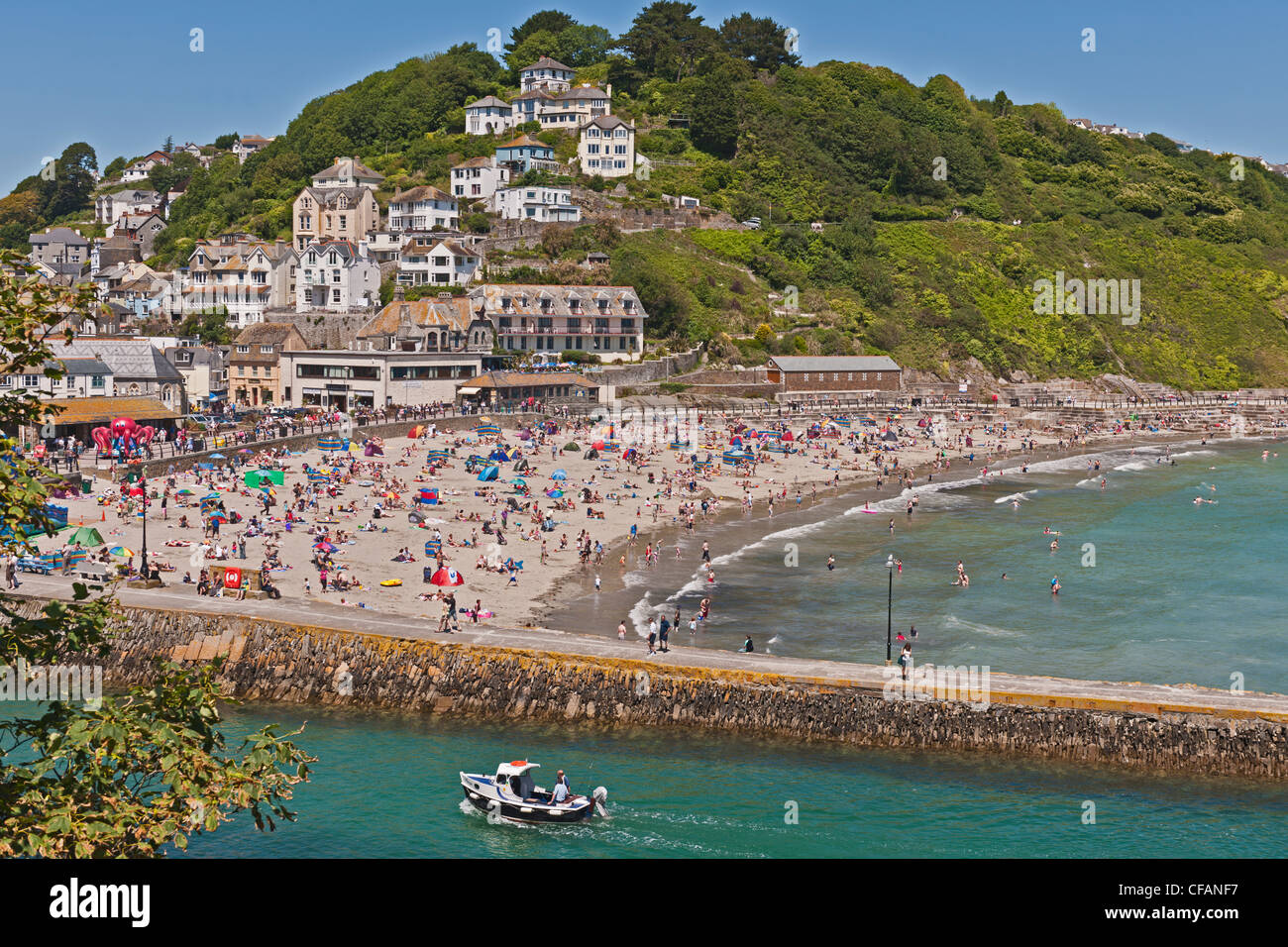 BANJO PIER, EAST LOOE, LOOE, CORNWALL, GREAT BRITAIN, UK Stock Photo ...