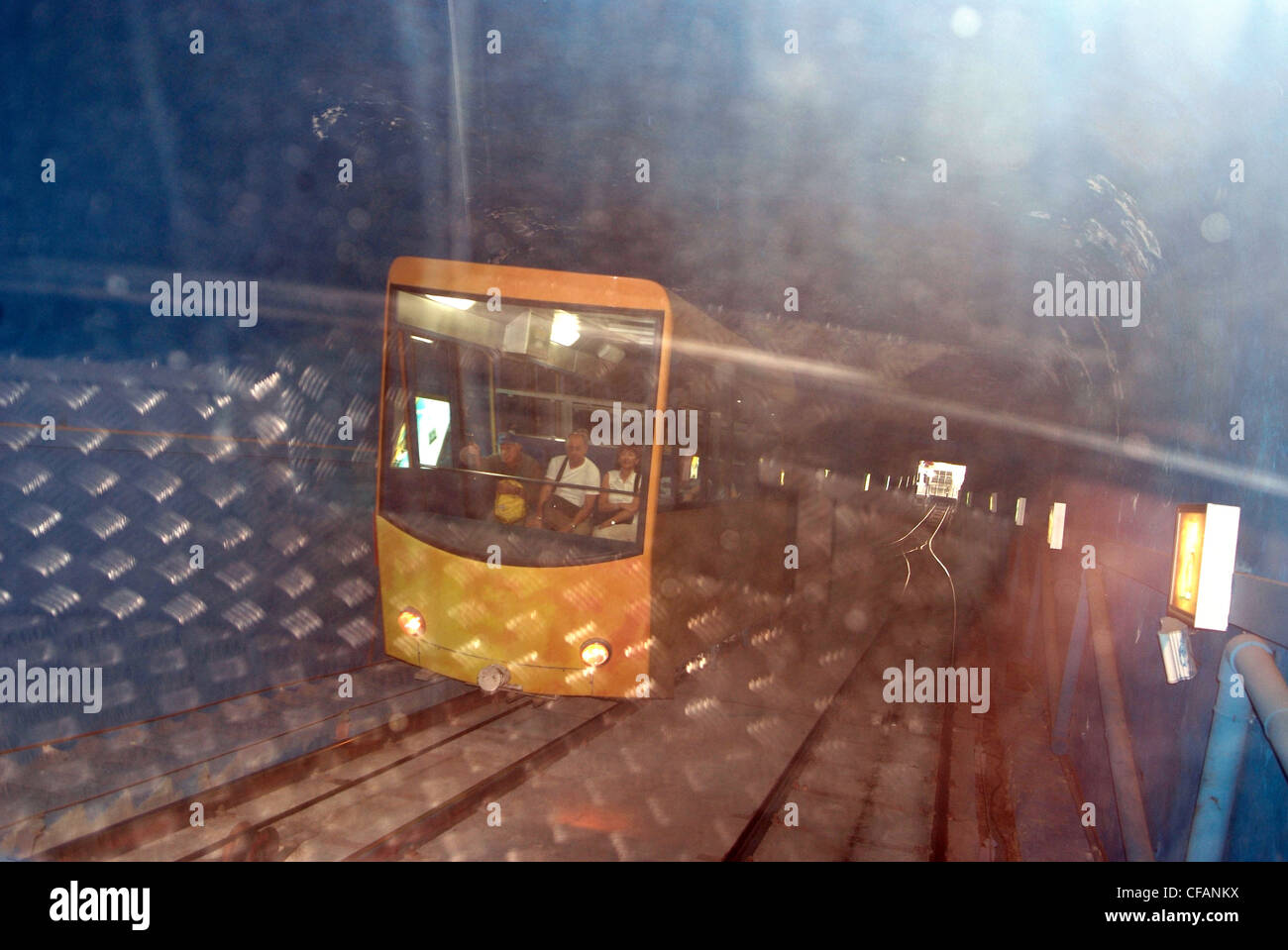 Athens Lykavittos Hill The funicular railway Stock Photo - Alamy