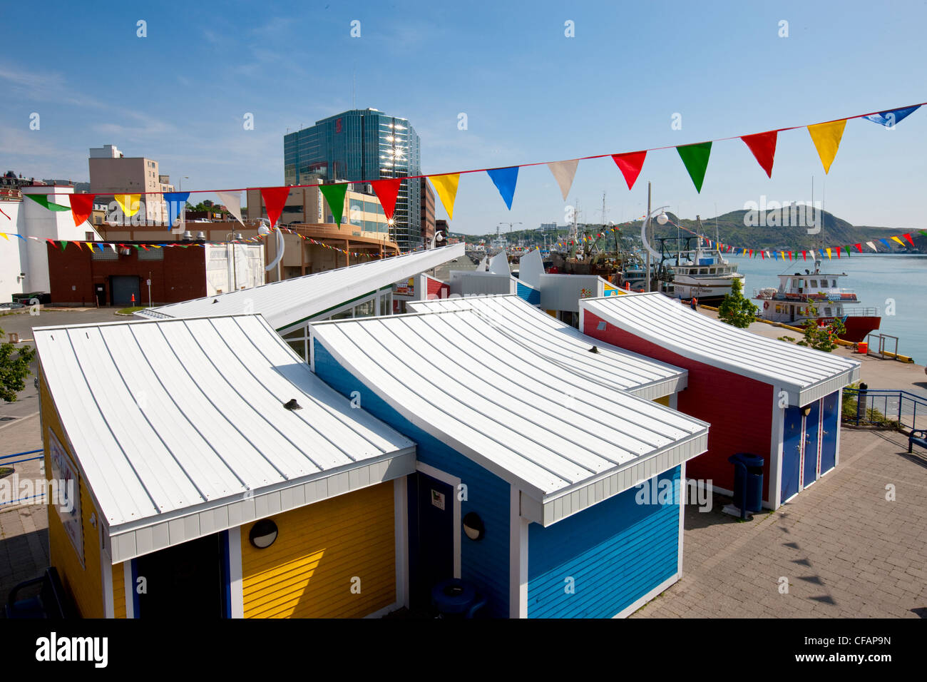 Tourist Information area, St. John's waterfront, Newfoundland and ...