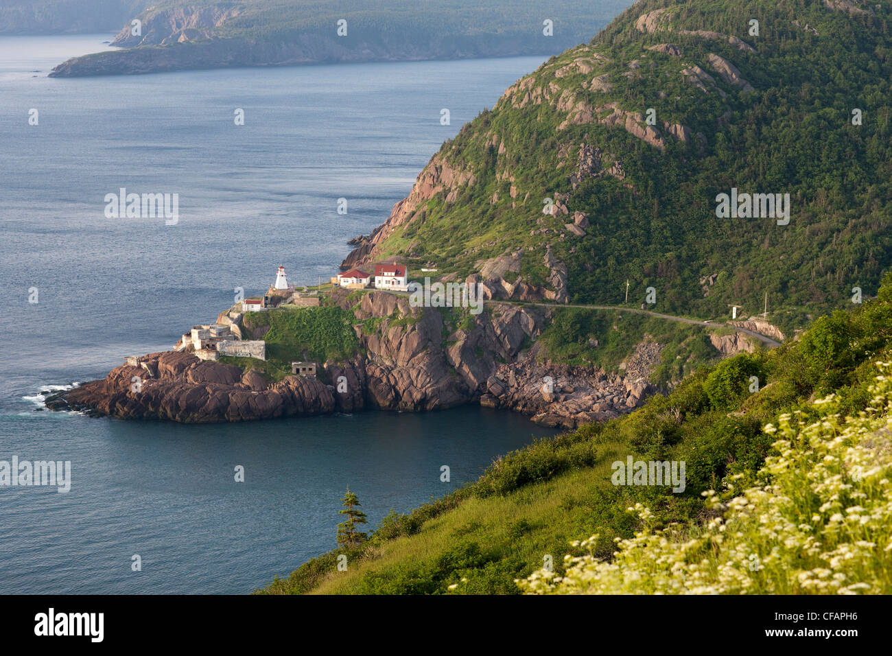 Fort Amherst Lighthouse, on the south side of St. John's Harbour ...