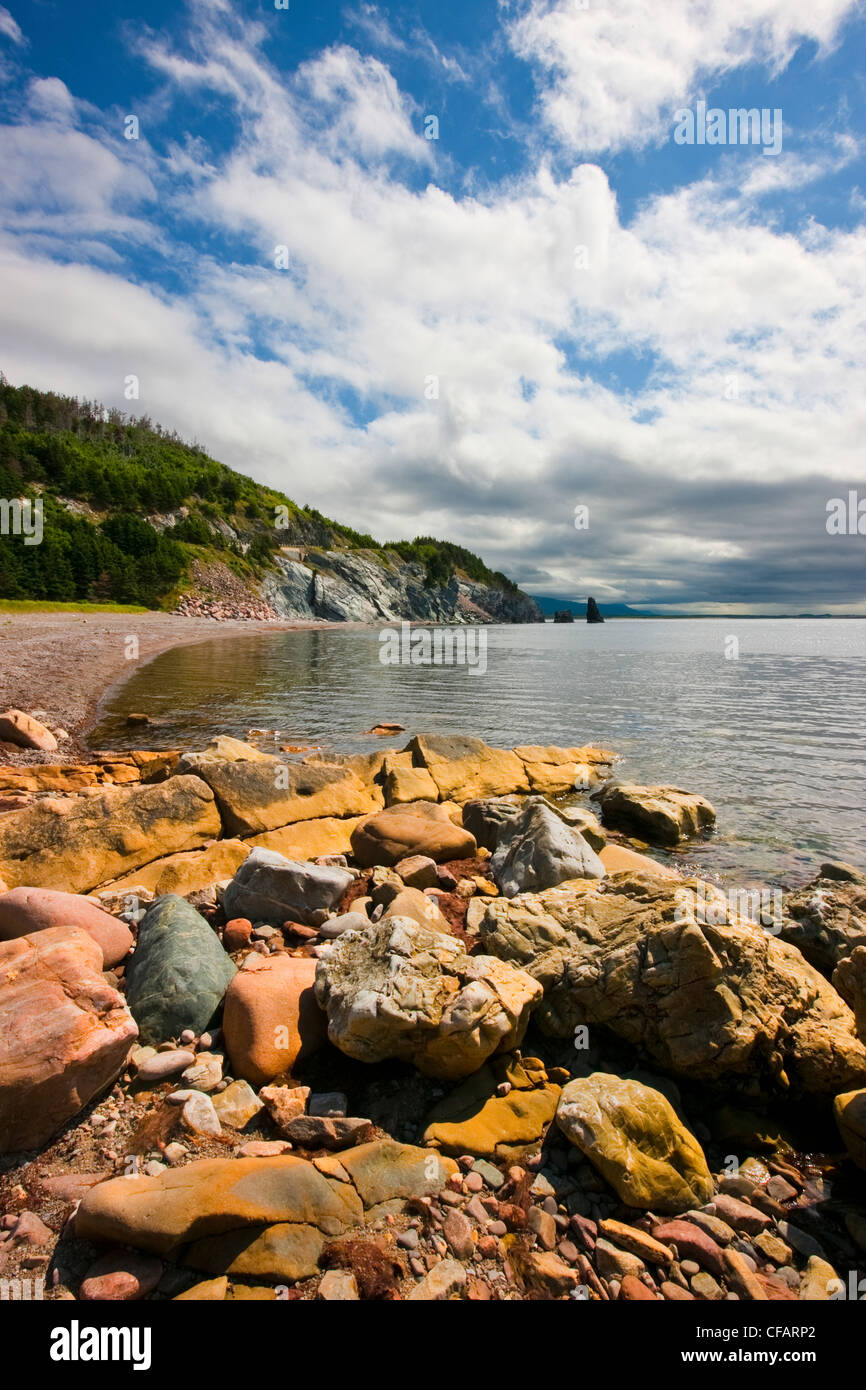 Beach at Cap Rouge in Highlands National Park, Cape Breton, Nova Scotia ...