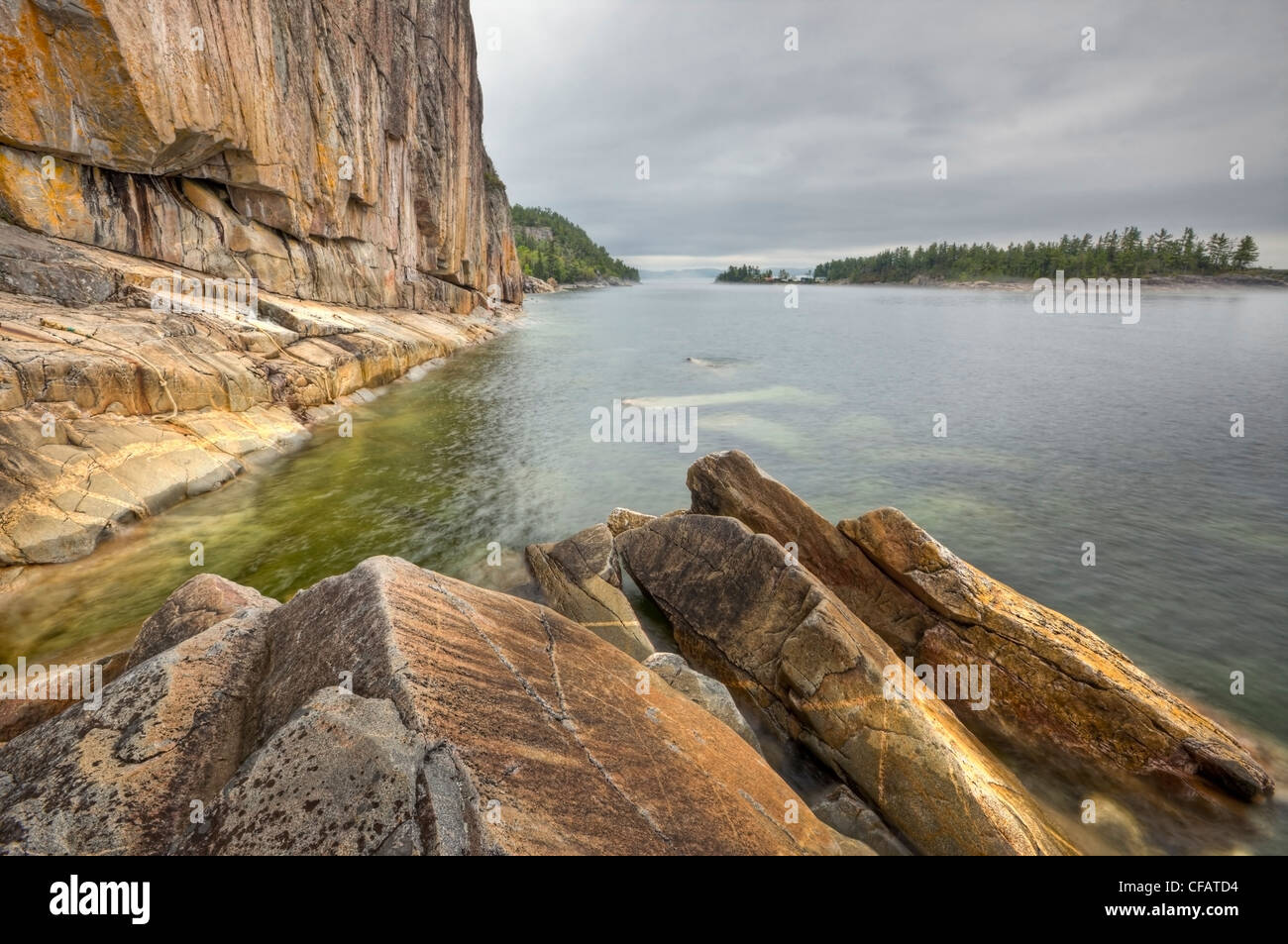 Agawa rock pictographs hi-res stock photography and images - Alamy