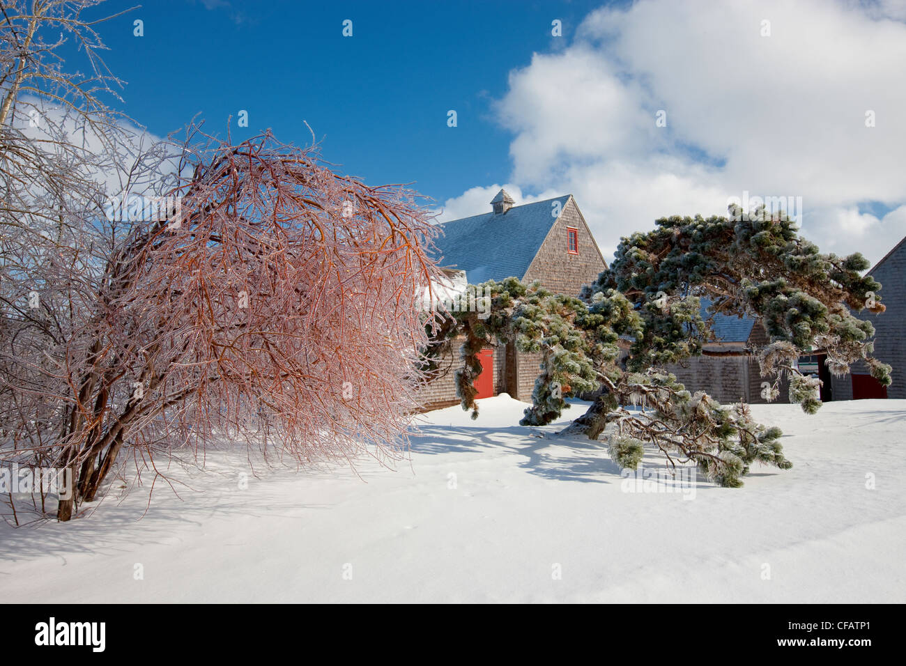 Silver thaw Barn Green Gables National Historic Stock Photo - Alamy