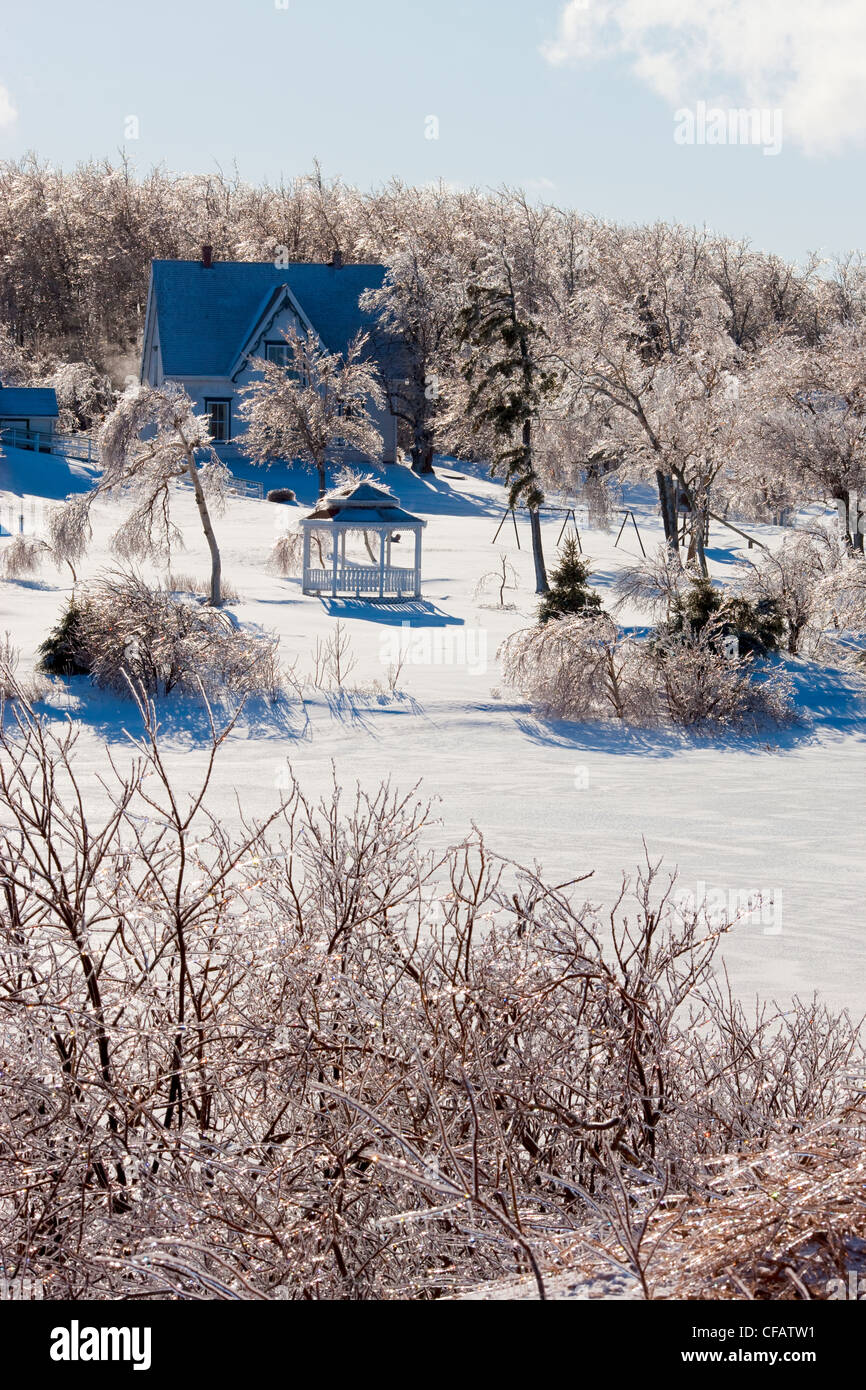 Silver thaw and Anne of Green Gables Museum, Park Corner, Prince Edward ...