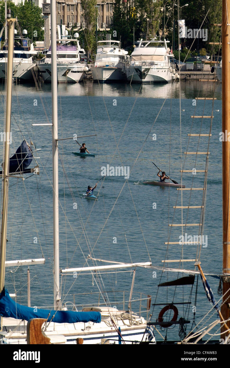 Athens Pireaus Kea Harbour Stock Photo - Alamy