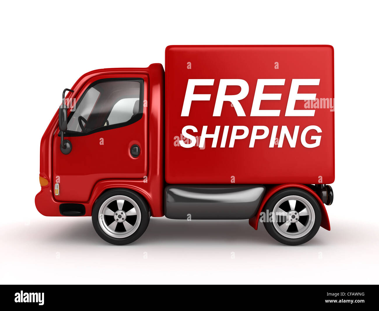 Render red shipping container open hi-res stock photography and images ...