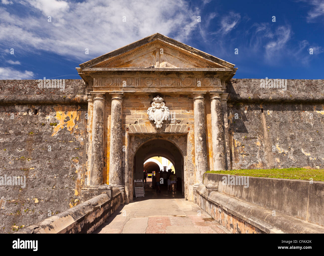 OLD SAN JUAN, PUERTO RICO - Entrance to Castillo San Felipe del Morro ...