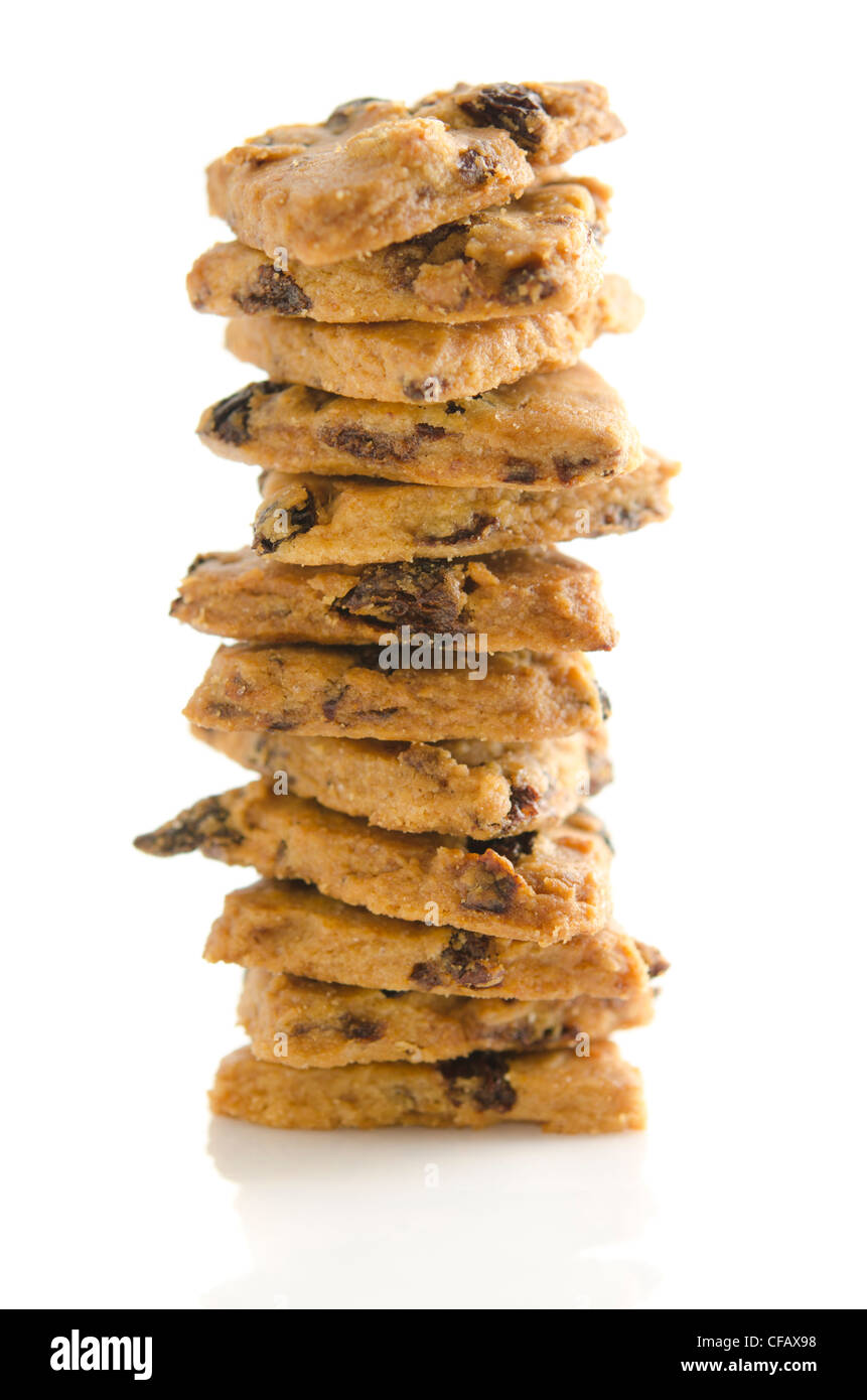 Pile of cookies with raisins hi-res stock photography and images - Alamy