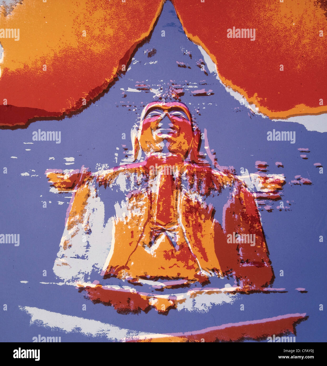 Asia, Thailand, temple, religion, Buddha, alienated, blue, brown ...