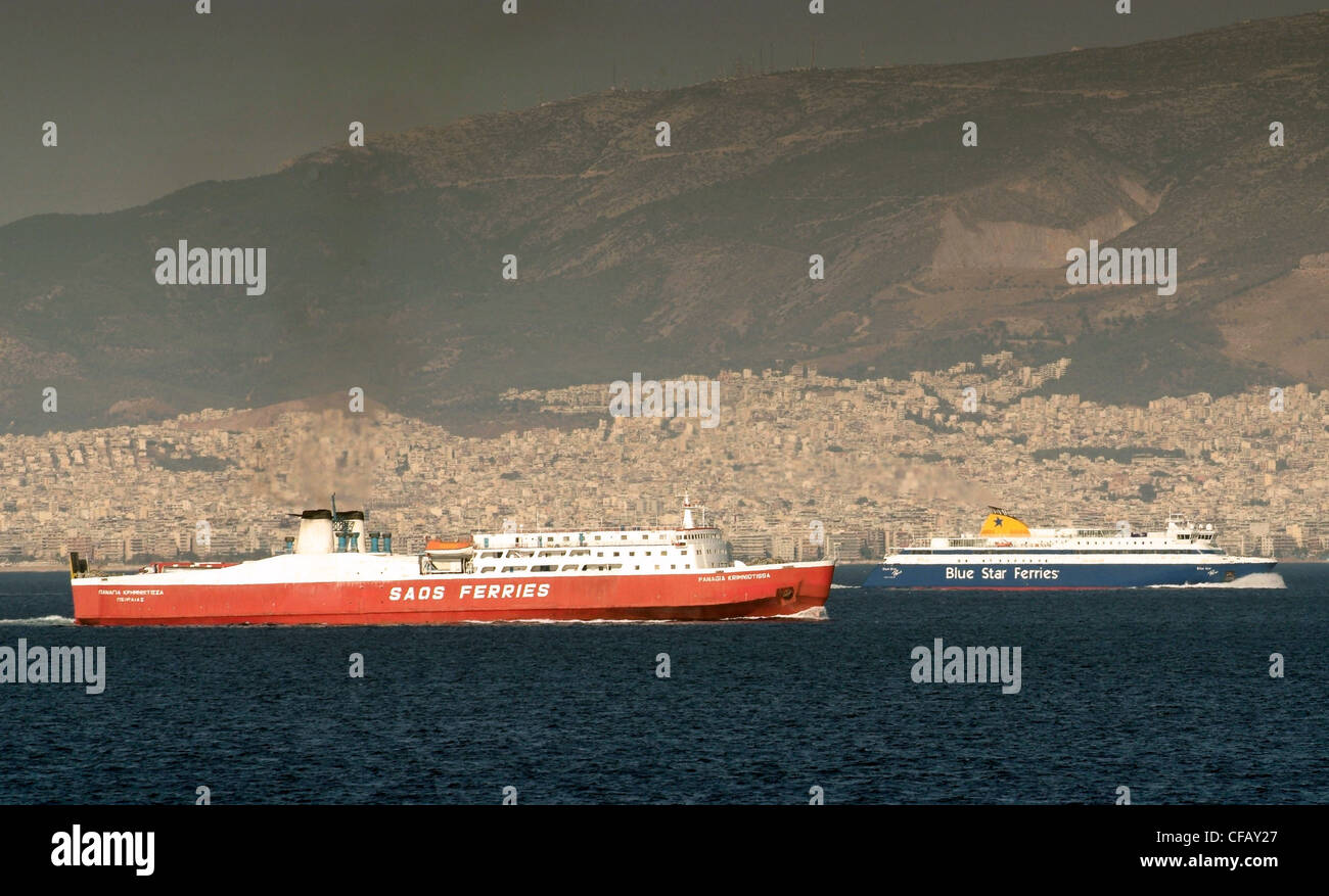 Athens Pireaus, the port of Athens Stock Photo - Alamy