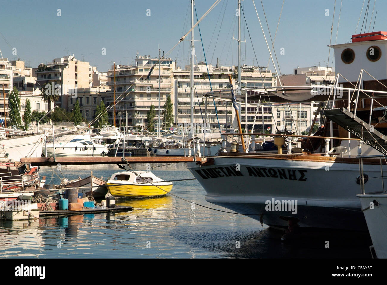 Greece Athens Kea Yacht Harbour Stock Photo - Alamy