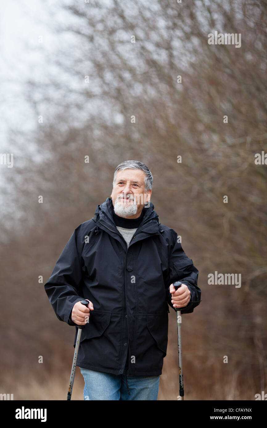 Senior man nordic walking Stock Photo - Alamy Senior man nordic walking Stock Photo - Alamy