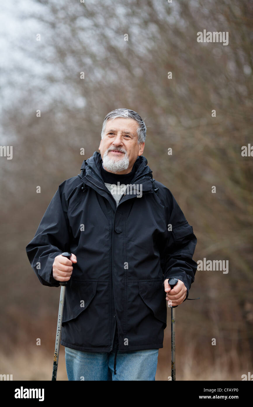 Senior man nordic walking Stock Photo - Alamy Senior man nordic walking Stock Photo - Alamy