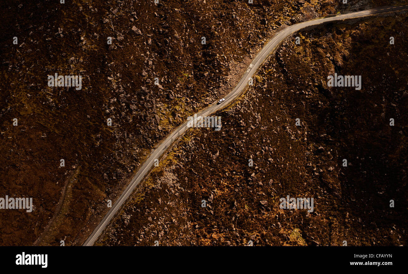 Car on the Conor Pass Dingle Peninsula Co. Kerry Ireland Stock Photo ...