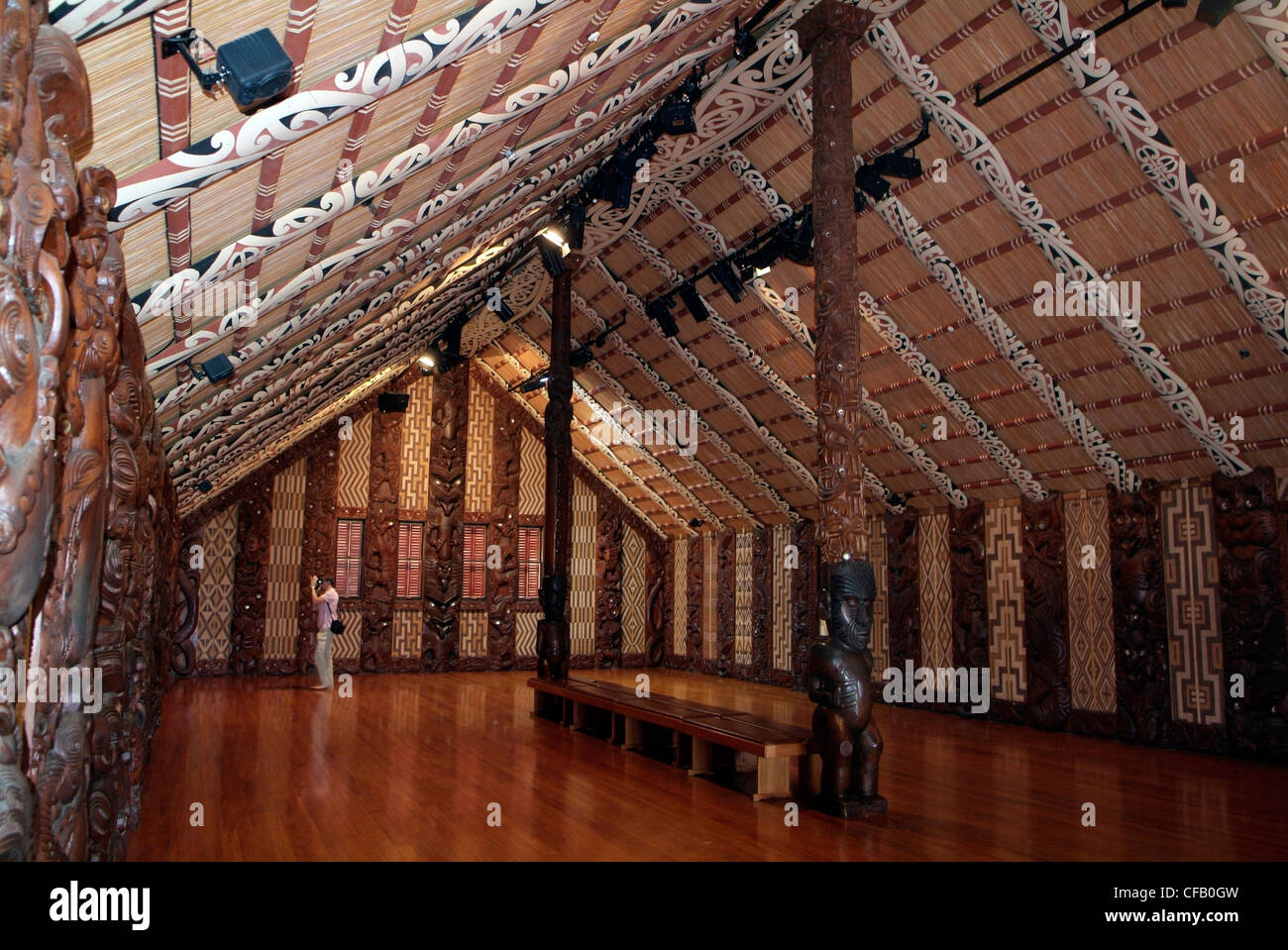 New Zealand, North Island, Bay of Islands, Waitangi Treaty Grounds ...