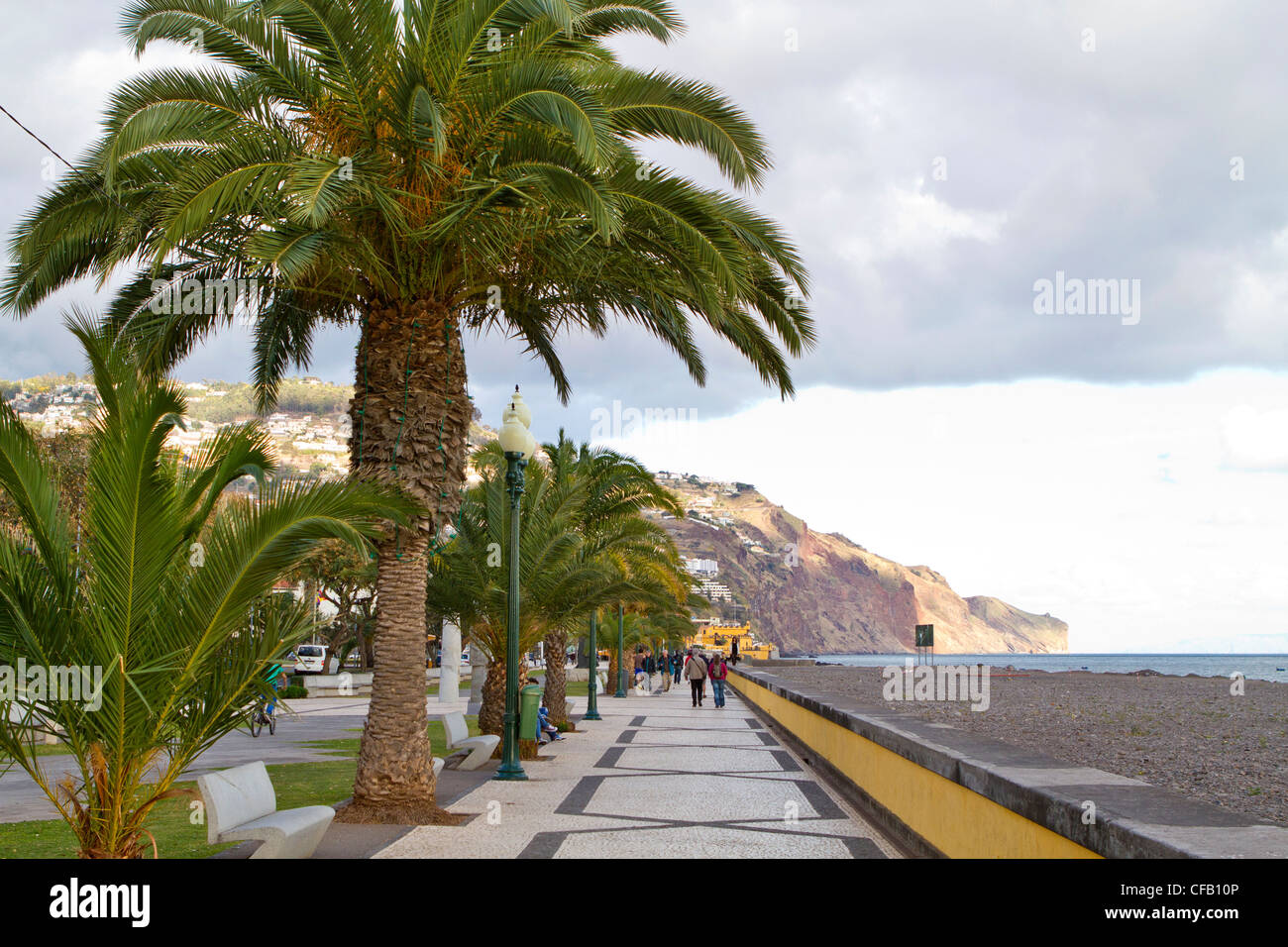 Funchal promenade , Madeira, Portugal Stock Photo - Alamy