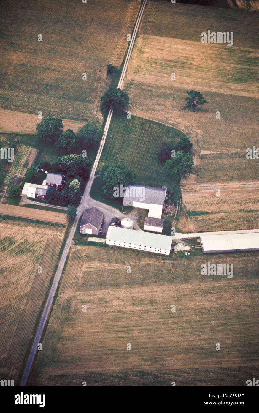 Aerial views Lancaster county farms Stock Photo - Alamy
