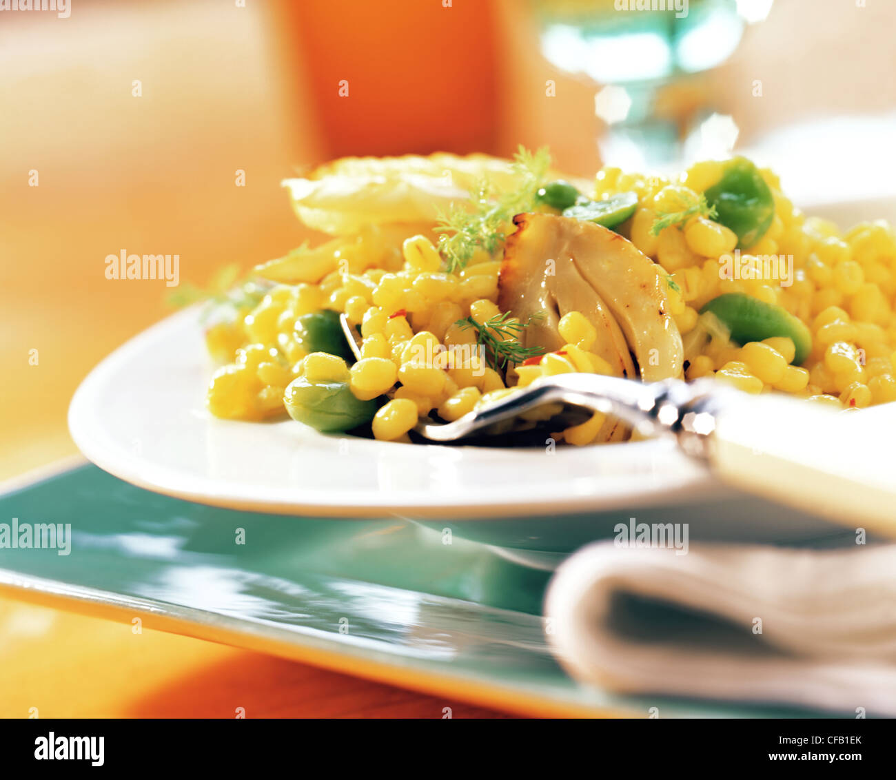 Ingredients for risotto barley hi-res stock photography and images - Alamy