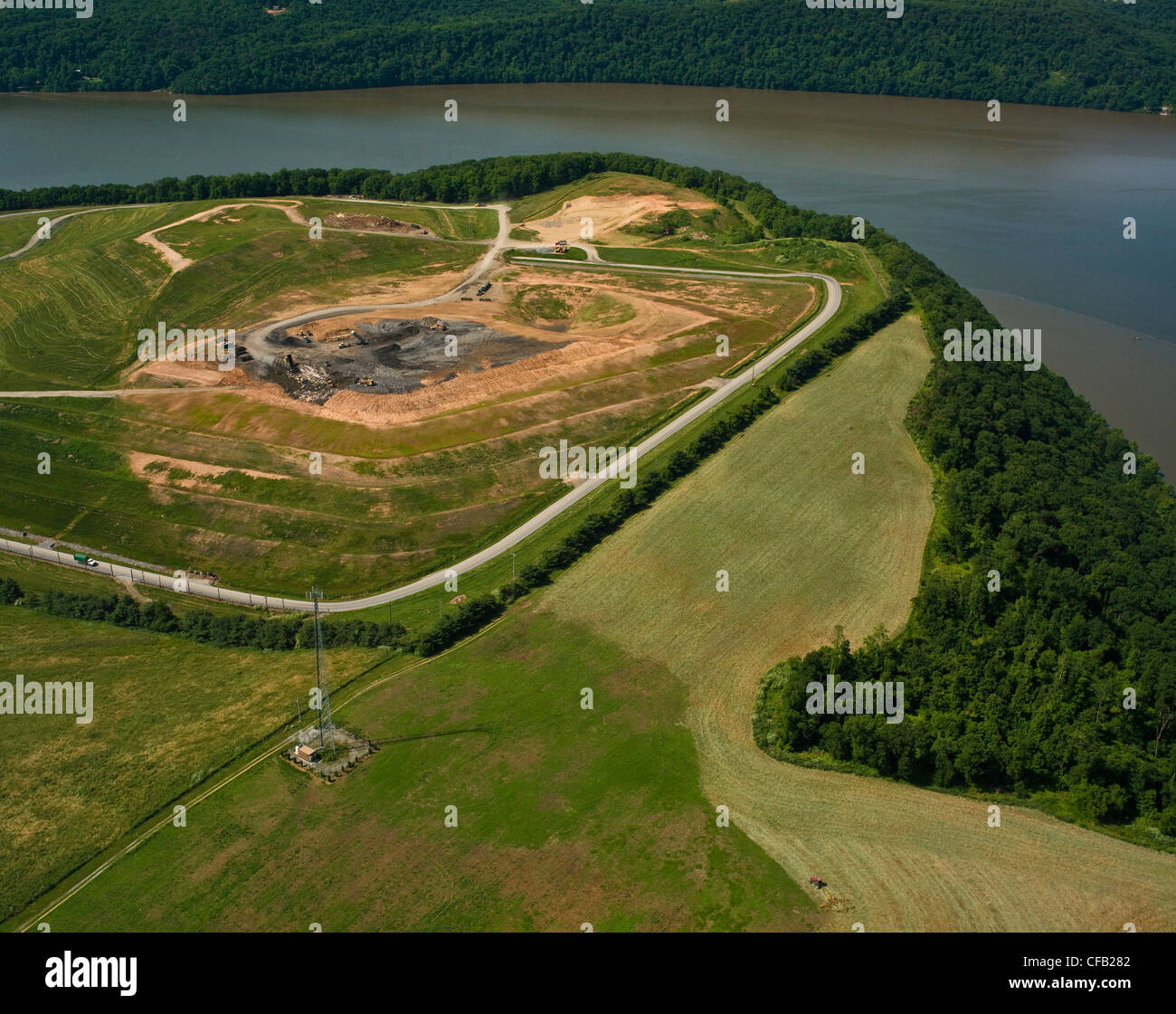 Solid waste recycling plant Stock Photo - Alamy