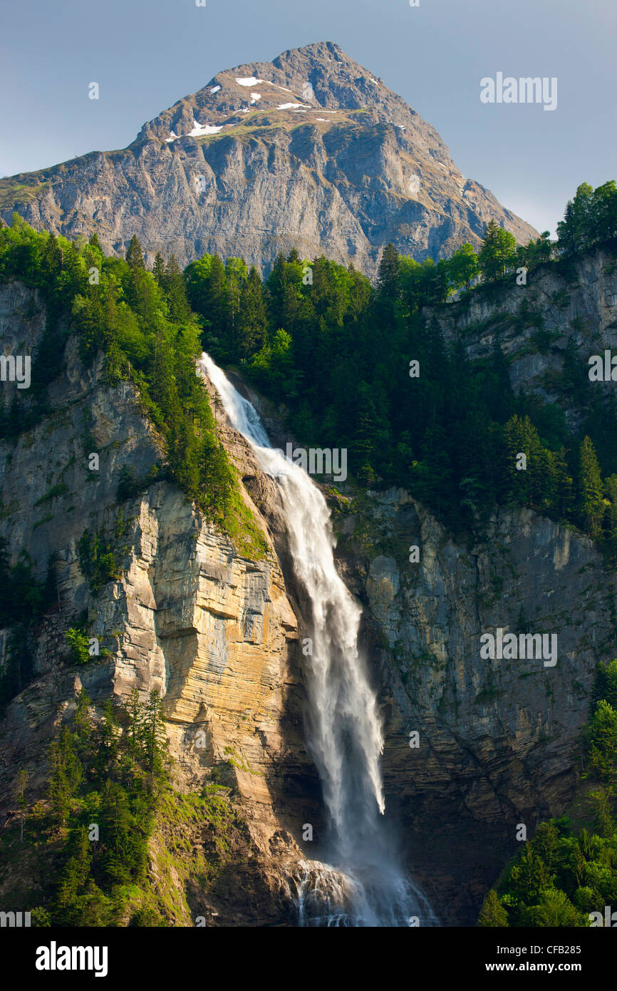 Oltschibachfall, Wandelhorn, Switzerland, canton Bern, Bernese Oberland ...