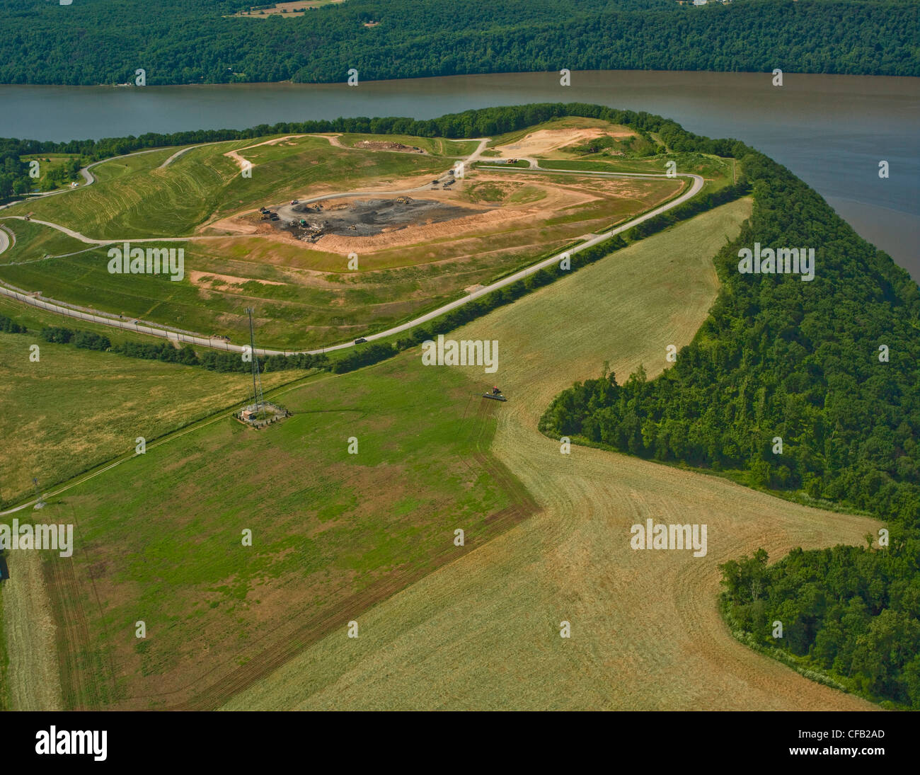 Solid waste recycling plant Stock Photo - Alamy